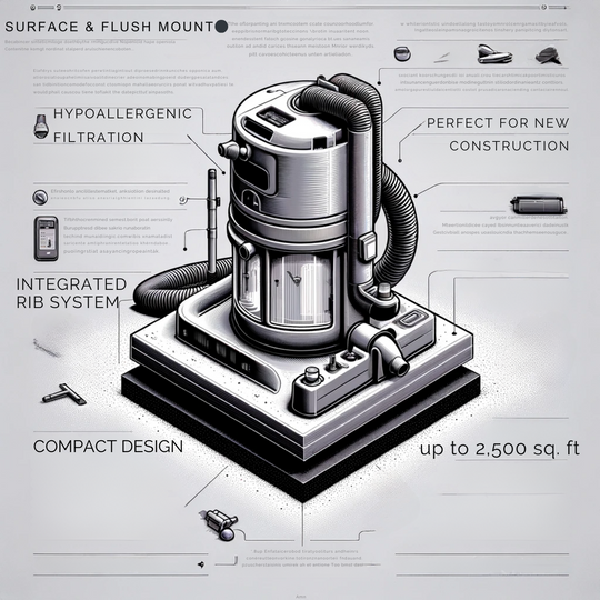 VACUFLO FC650 Central Vacuum System with Dual-Stage Filtration ...