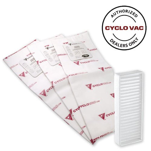 VACUUM BAG, 3 PK CYCLO VAC GS & GX PLUS FILTER HEPA TYPE OEM – Superior ...